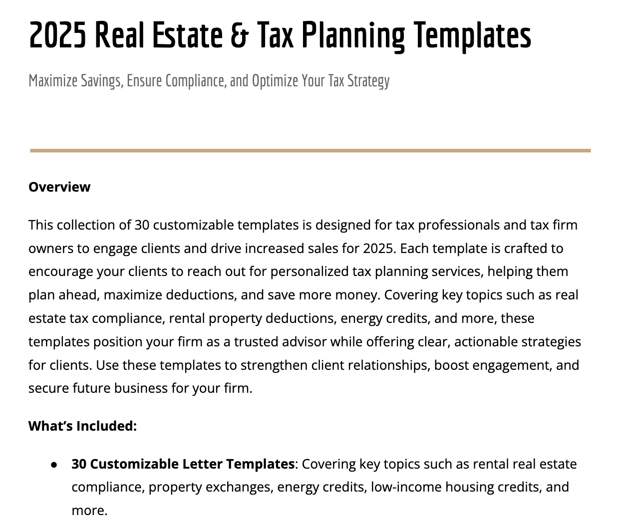 30 Ready-to-Use Tax Client Letter Templates for 2025 | Boost Your Tax ...