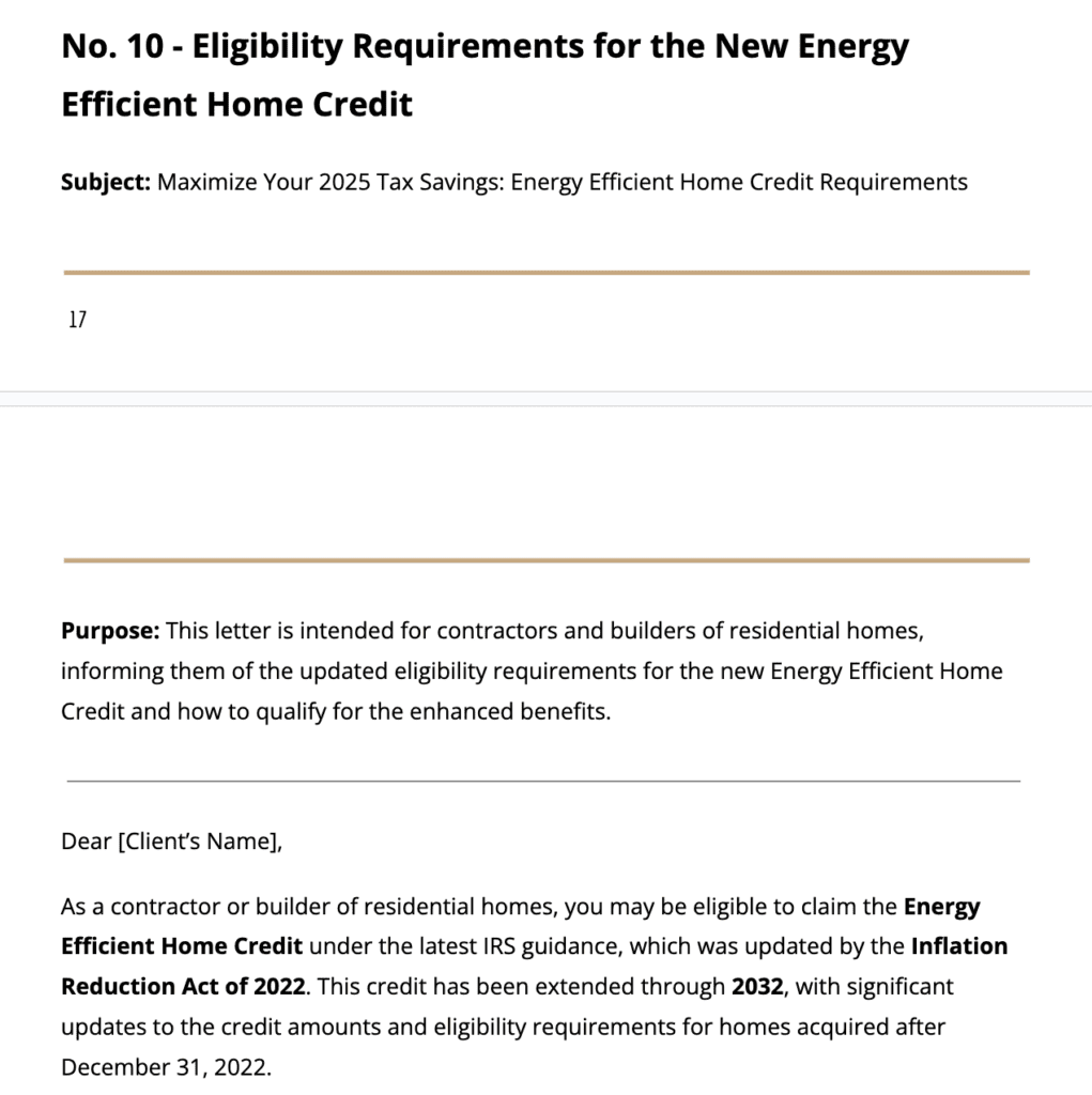30 Ready-to-Use Tax Client Letter Templates for 2025 | Boost Your Tax ...